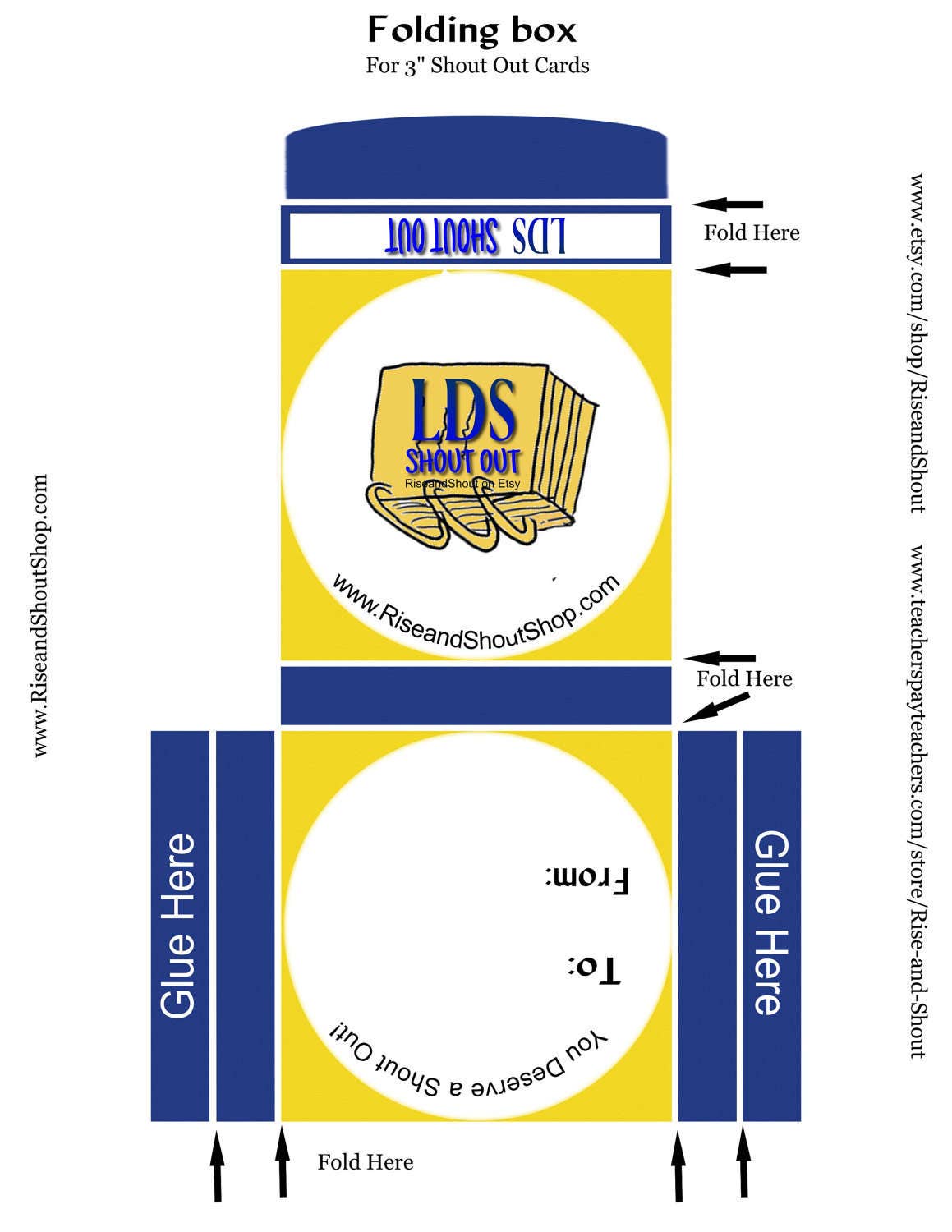 LDS MATCHING Game Shout Out; 3" & 5" Printable Cards; 1-31 Players ...