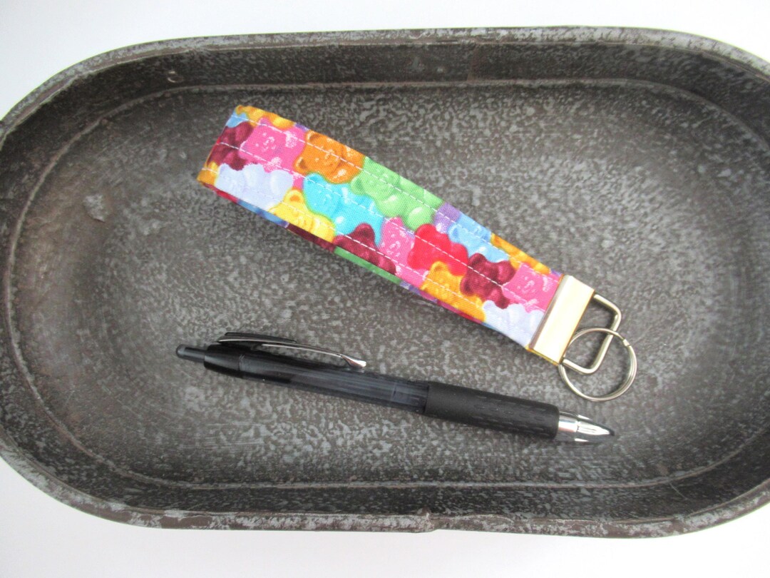 Gummy Bear Keychain, Gummy Bear Wristlet, Key Fob Wristlet, Gummy Bear ...