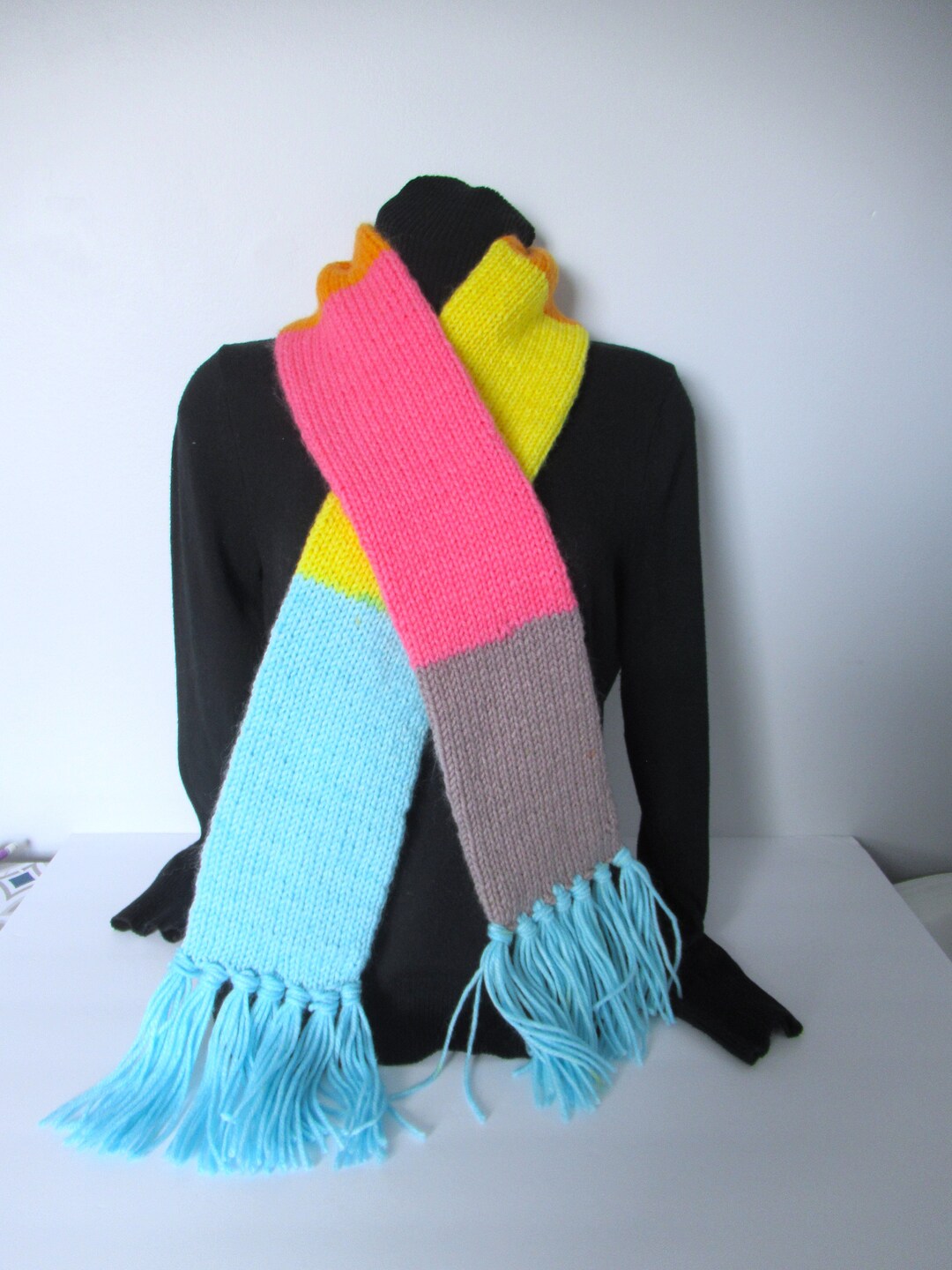 Rainbow Scarf, Kid's Winter Scarf, Girl Stocking Stuffer, Child Scarf ...
