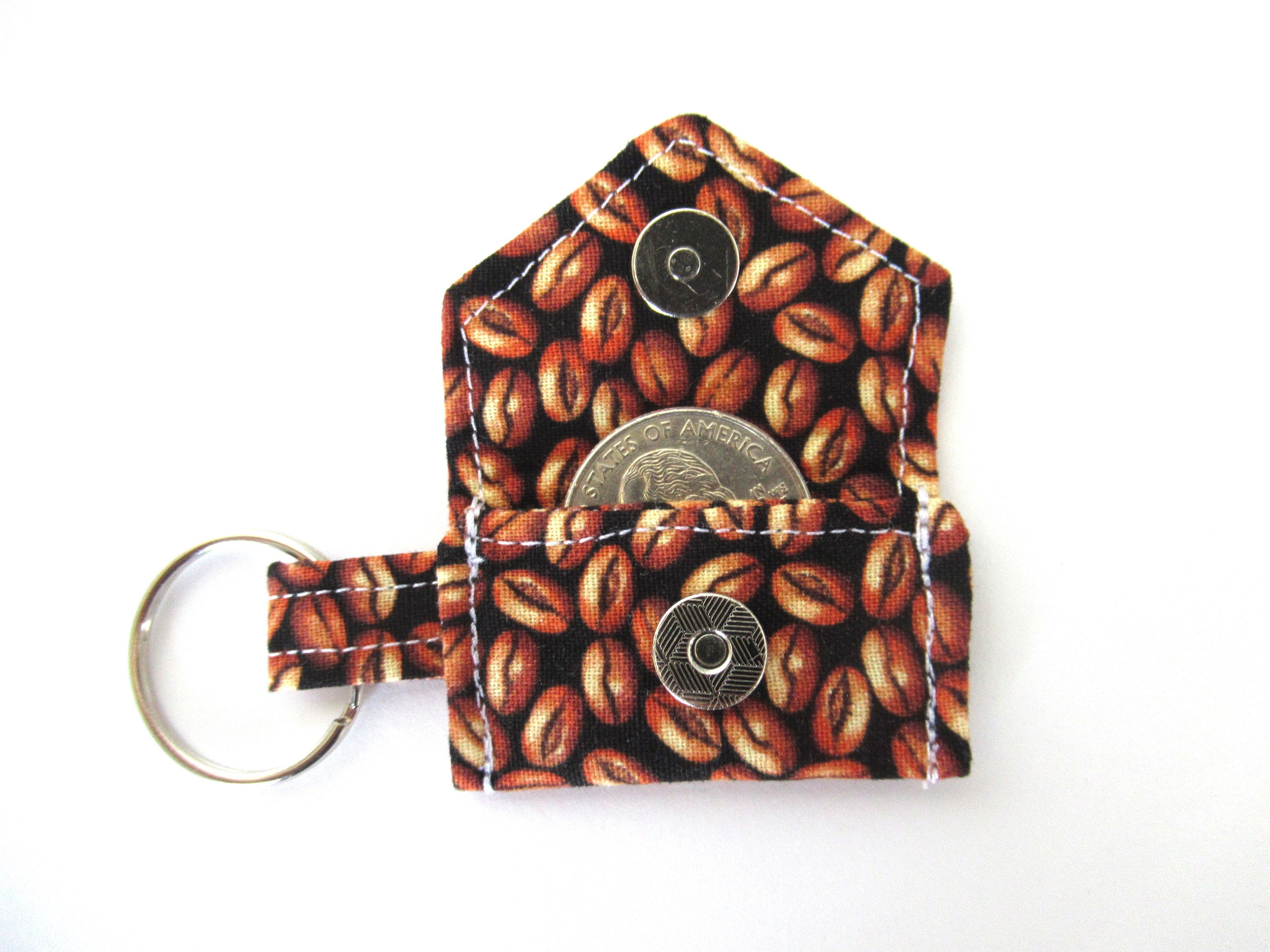 Aldi Quarter Keychain Holder: Magnetic Closure Pouch - Etsy