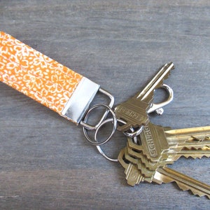 Mini Key Fob, Mini Wristlet, Orange Keychain, Southwest Key Fob, Mini ...