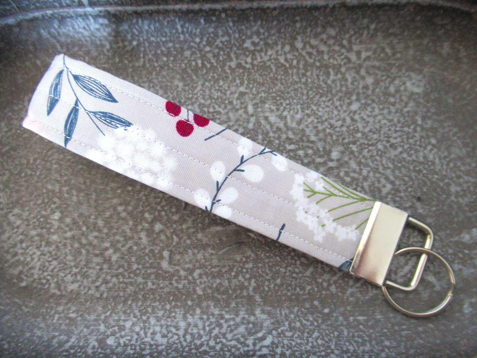 Key Fob Wristlet Fabric Wristlet Keychain Yellow Key Fob | Etsy