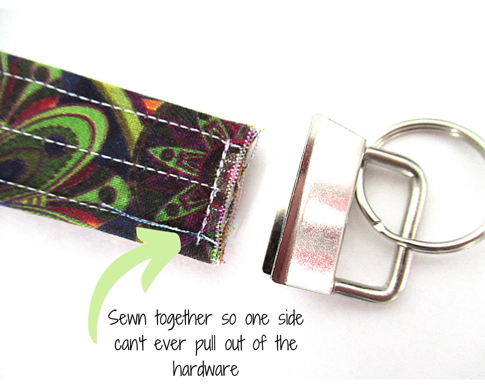 Key Fob Wristlet Floral Wristlet Keychain Black and White - Etsy