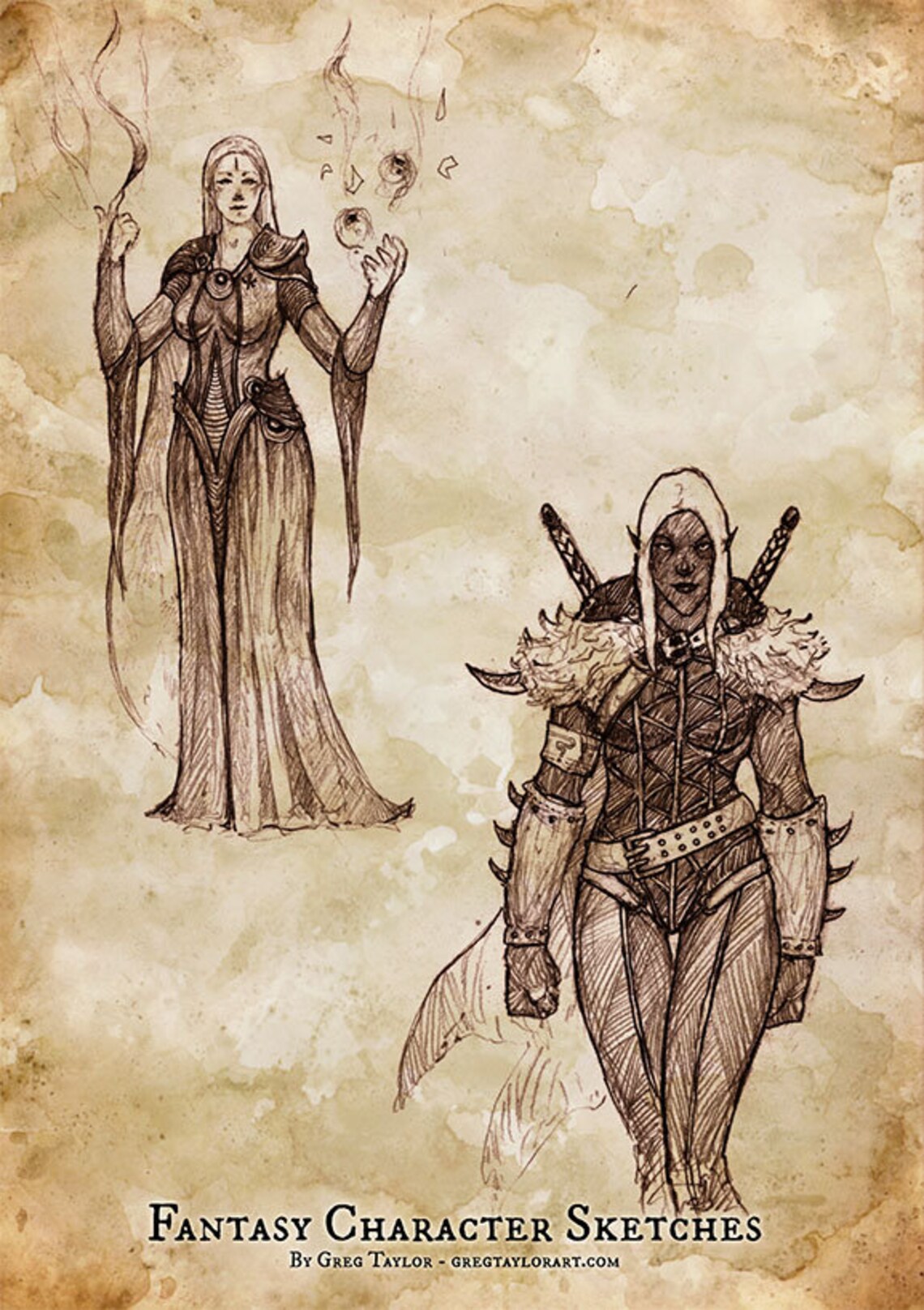 Character Portrait Commission Art Sketch for Fantasy Role - Etsy