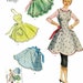 1950s Full and Half Aprons Sewing Pattern - Simplicity 8762, Kwik Sew ...