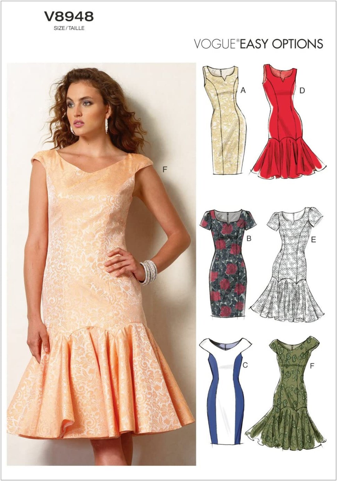 Vogue V8948 Sewing Pattern - Misses/misses Petite Dresses - Size 4-12 ...