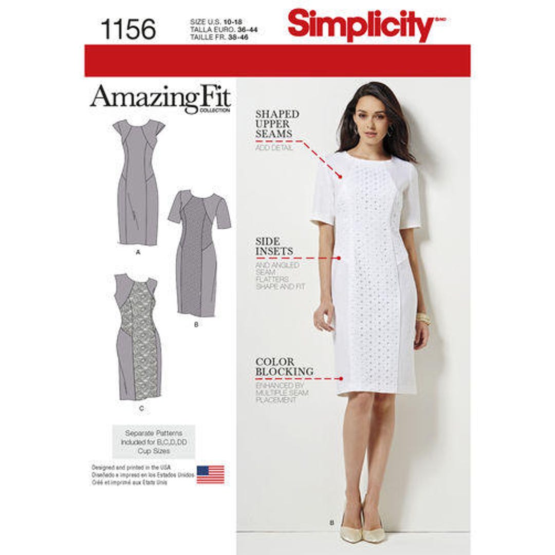 Simplicity 1156 Sewing Pattern - Misses' and Miss Plus Amazing Fit ...