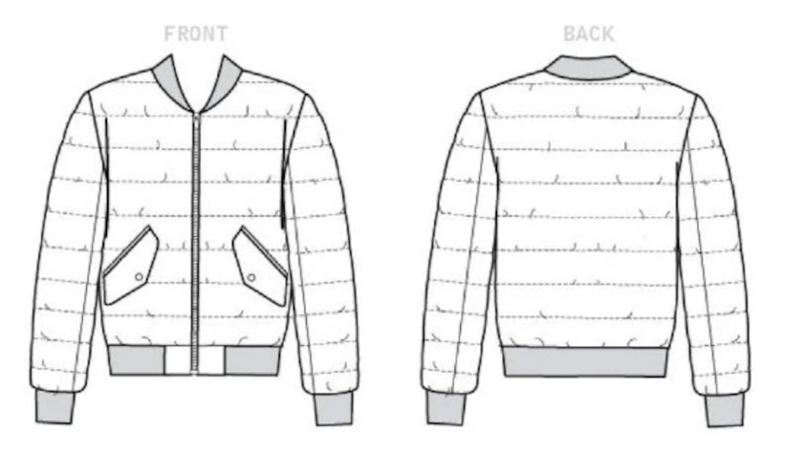 Vogue V9353 Mens Bomber Jacket Sewing Pattern - Size 34-40 or 40-46 Ron ...