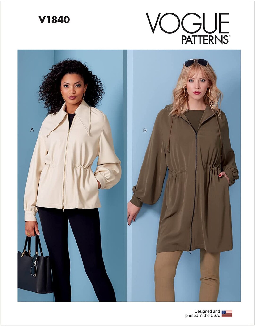Vogue V1840 Sewing Pattern - Misses Jackets - Size 8-26 - Etsy