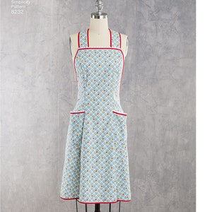 Simplicity 8232 Sewing Pattern - 1940s Full and Half Aprons - Size S-m ...