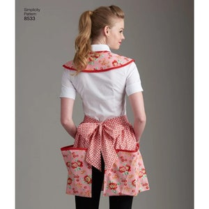 Simplicity 0830 8533 Pattern - Misses 1950's Vintage Apron With ...