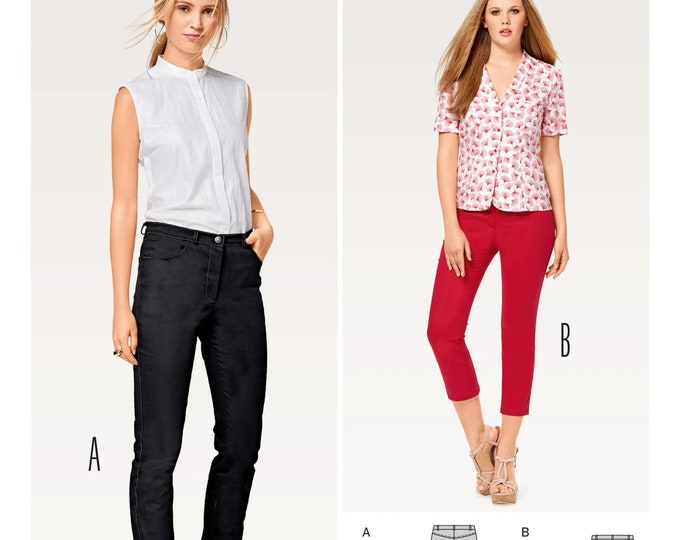 Burda 6534 Sewing Pattern - Misses Pants, Jeans - Size 8-20/uncut - Etsy