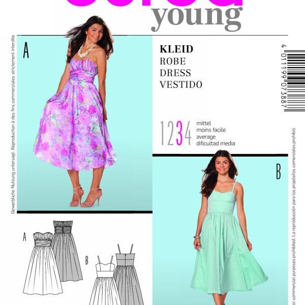 Burda 7388 Dress - Etsy