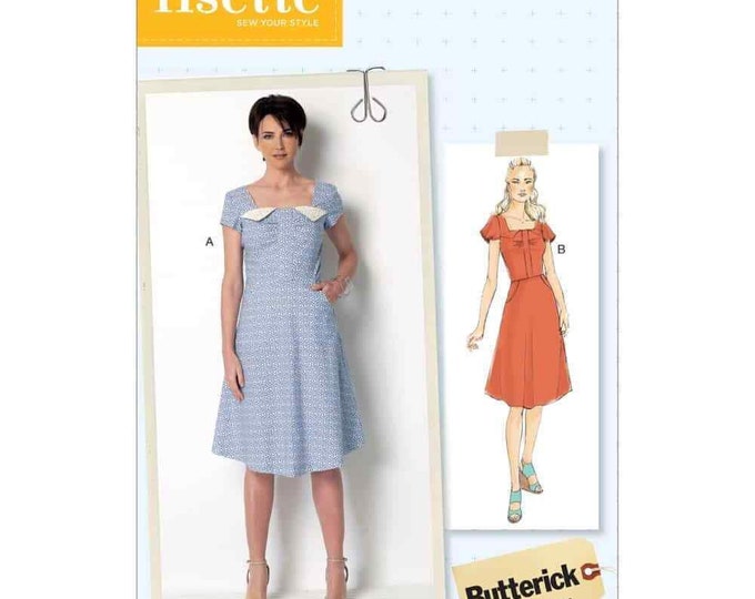 Butterick B5599 by Suzi Chin Misses' Close Fitting Halter Dress in Two ...