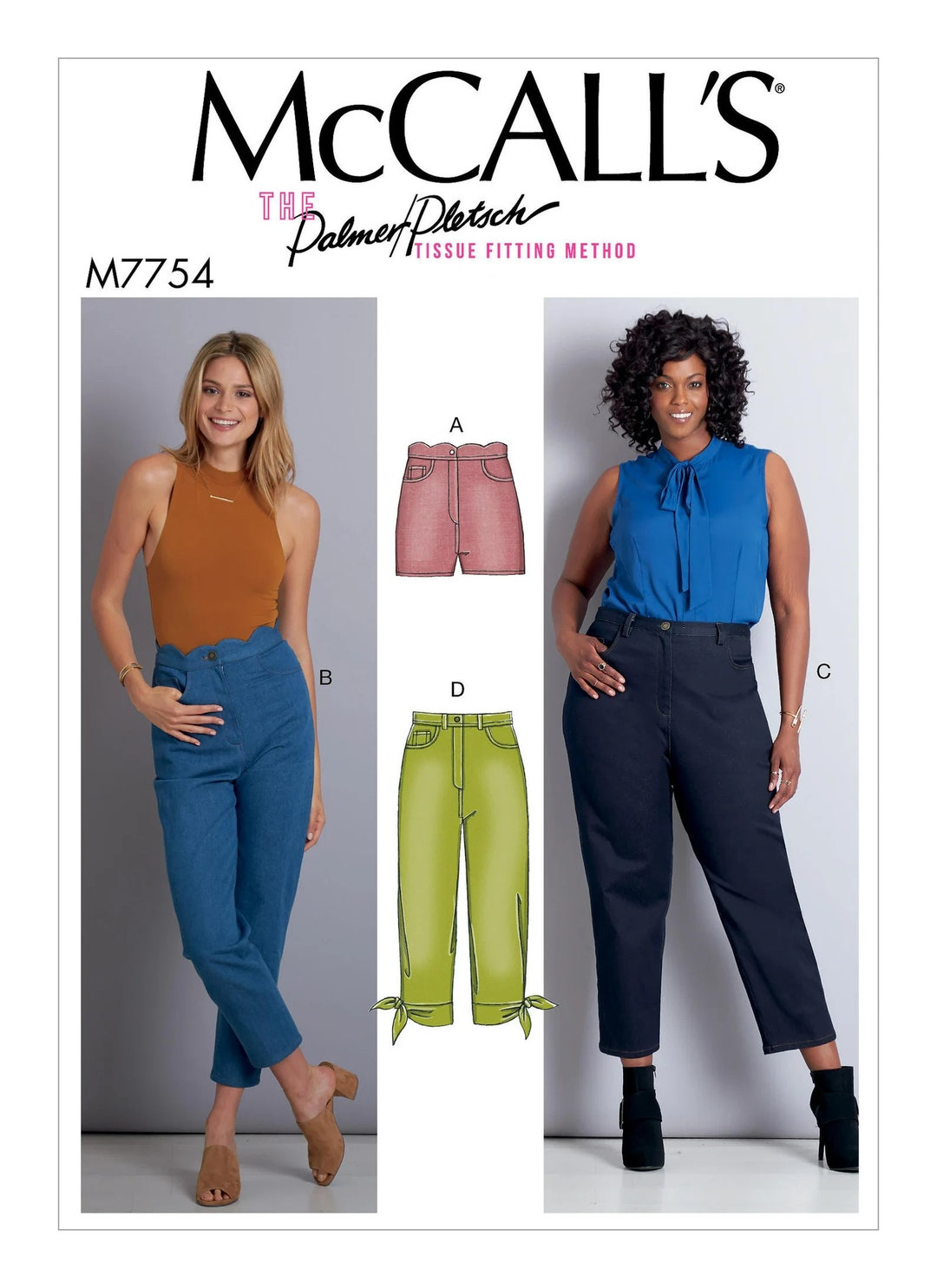 Sewing Pattern Mccall's M7754 Misses'/women's Shorts and Pant - New ...