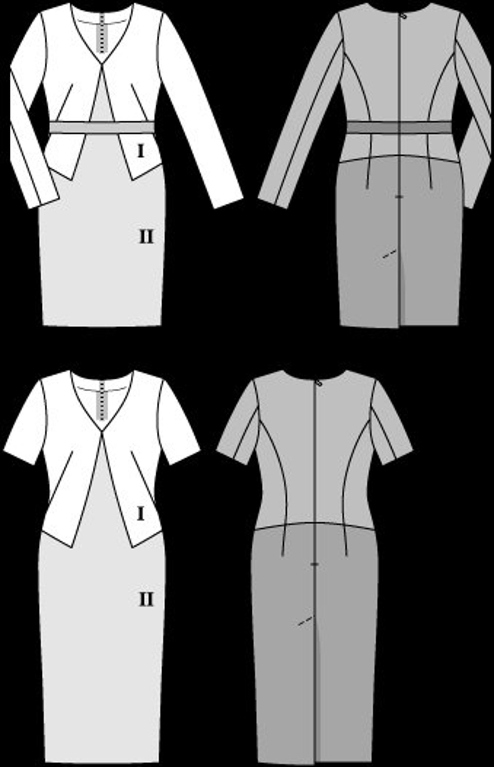 Burda 6690 Size 8-20 Misses Dresses in 2 Lengths Sewing - Etsy