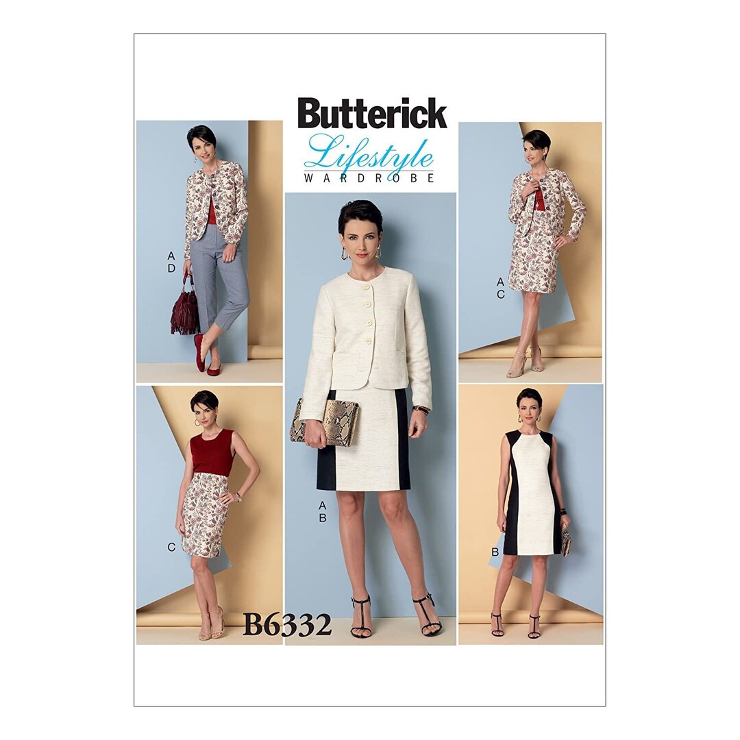 Butterick B6332 Misses Jacket, Dress, Skirt and Pants Sewing Pattern ...