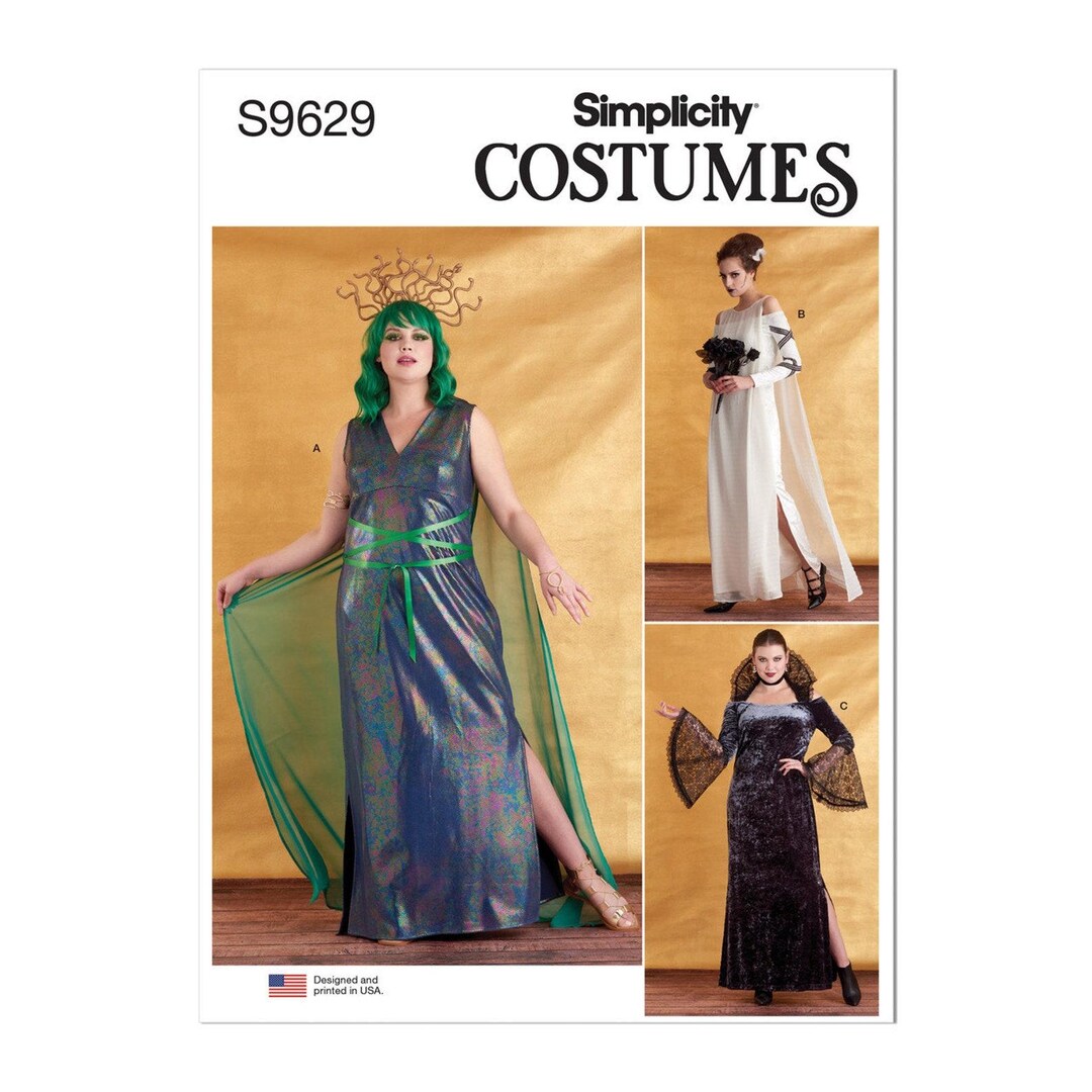 Simplicity S9629 Sewing Pattern- Misses' and Women's Costumes Size 10 ...