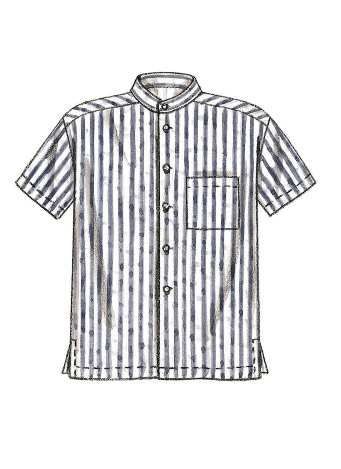 Mccall's 2149 Men's Button Down Shirts Sewing Pattern Multiple Sizes ...