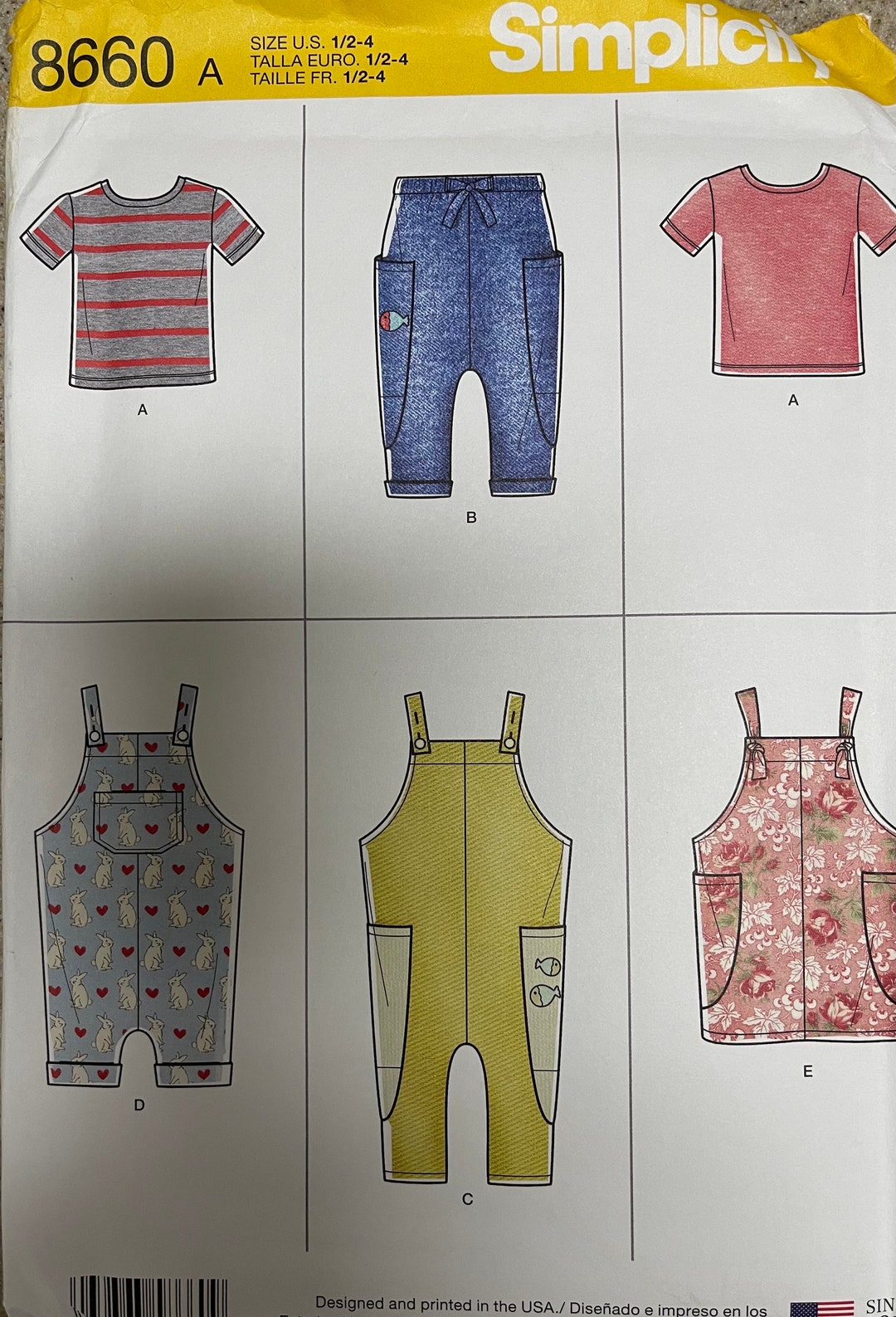 Simplicity 8660 Sewing Pattern - Boys Girls Clothes Clothing | Shirt ...