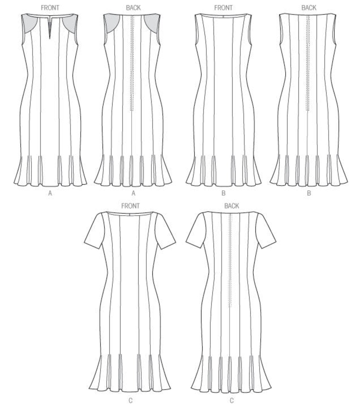 Butterick B6032 Misses'/misses' Petite/women's/women's Petite Yoke ...