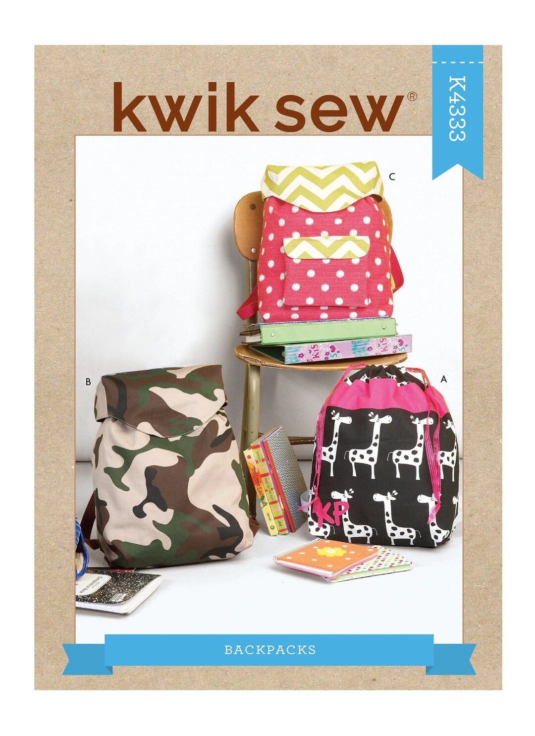 Kwik Sew K4333 Sewing Pattern - Drawstring Backpacks - Uncut, FF - Etsy