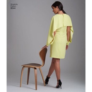 Simplicity 8544 Misses'/misses' Petite Dresses With Neckline, Sleeve ...