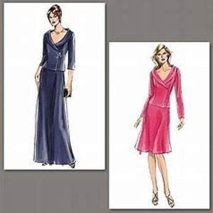 Vogue V7963 Size 6-12 Misses/misses Petite Evening Top and Skirt ...