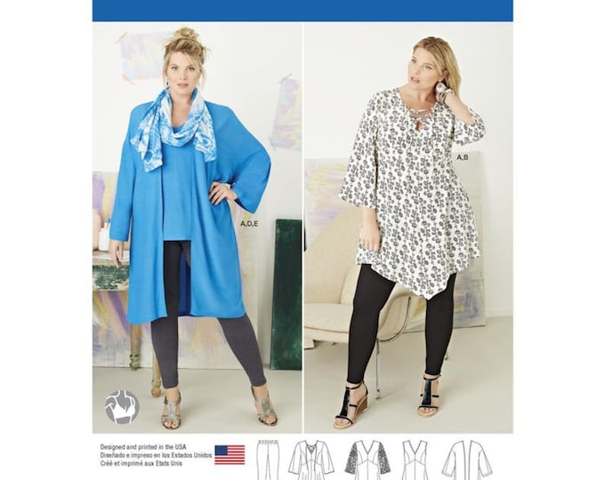 Simplicity 8097 Sewing Pattern - Loose Fitting Pullover Tunic, Kimono ...