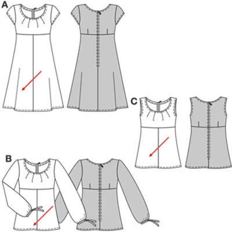 Burda 7798 Size 6-18 Misses Summer Dress and Tops Sewing - Etsy