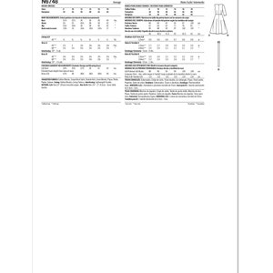 New Look N6748 Sewing Pattern Misses' Dress With Sleeve Variations Size ...