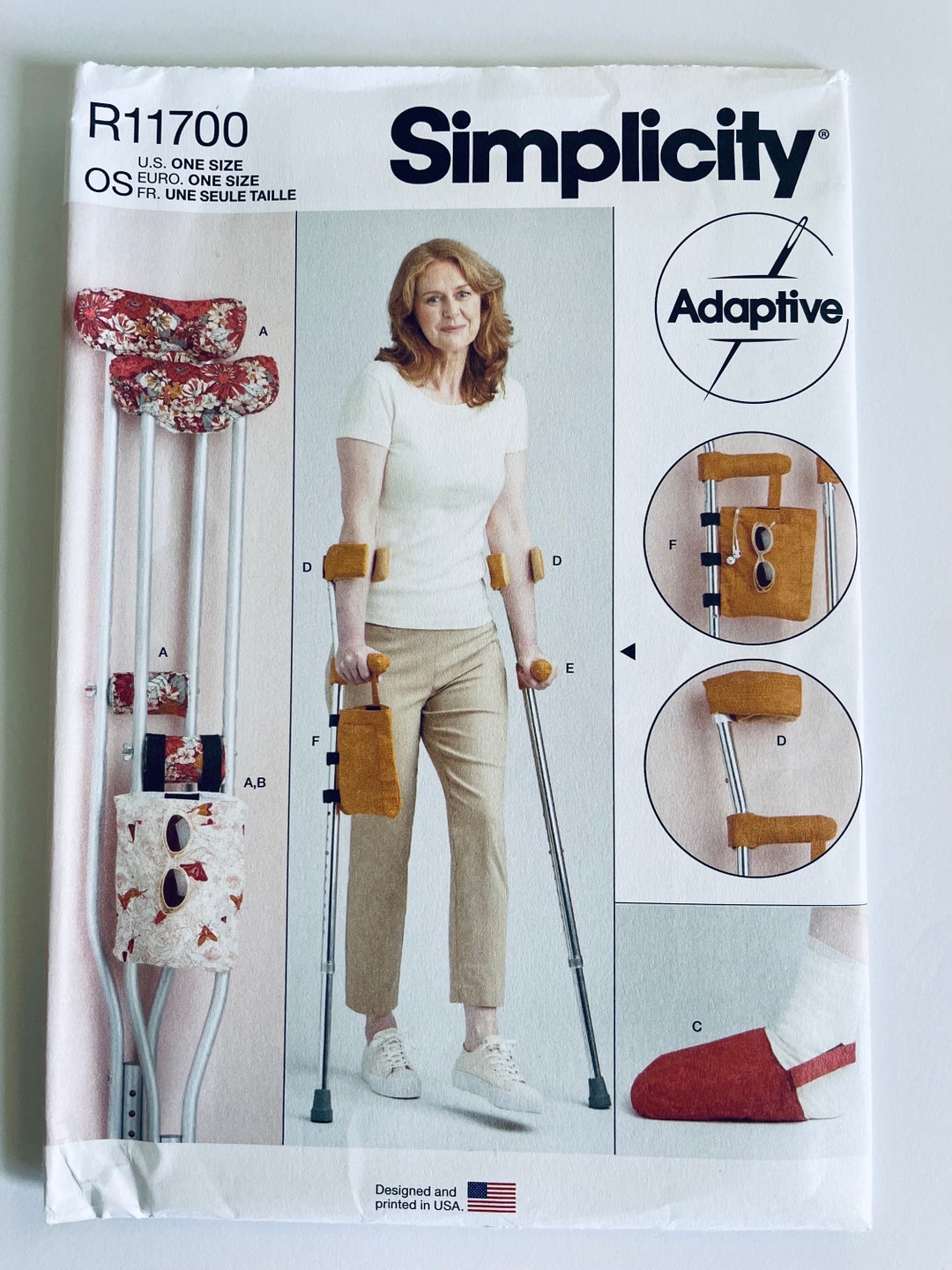 Simplicity S9724 R11700 Sewing Pattern - Crutch Pads, Bag and Toe Cover ...