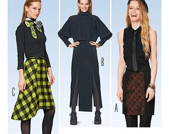 Uncut Burda Style Sewing Pattern 6155 Misses Blouse Dress Size 8-18 FF ...