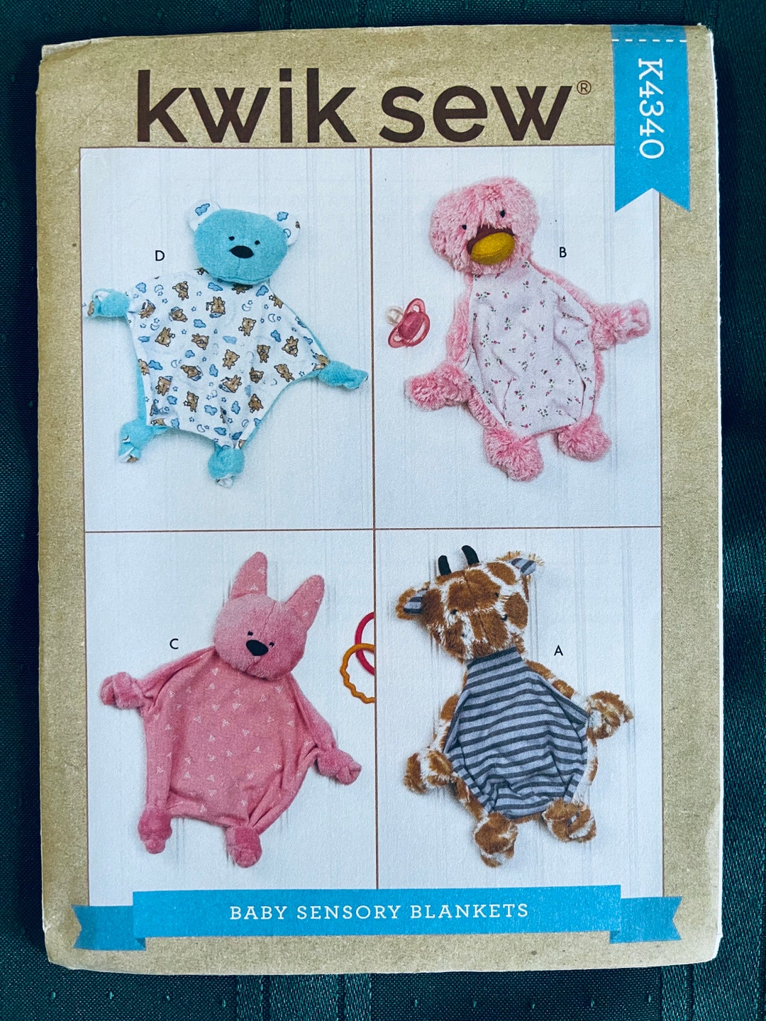 Kwik Sew K4340 Baby Sensory Blankets Sewing Pattern/uncut, FF - Etsy