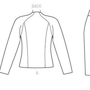 Butterick B6493 Misses' Lined Princess Seamed, Raglan-sleeve Jacket ...
