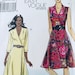 Vogue V8646 Size 6-12 or 14-22 Misses Close Fitting Wrap Dresses Sewing ...