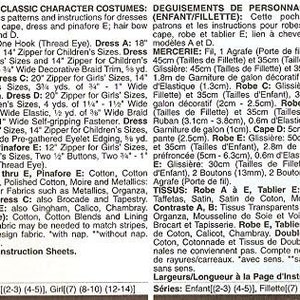 Butterick B4320 Sewing Pattern Dorothy, Mulan, Snow White, Belle ...