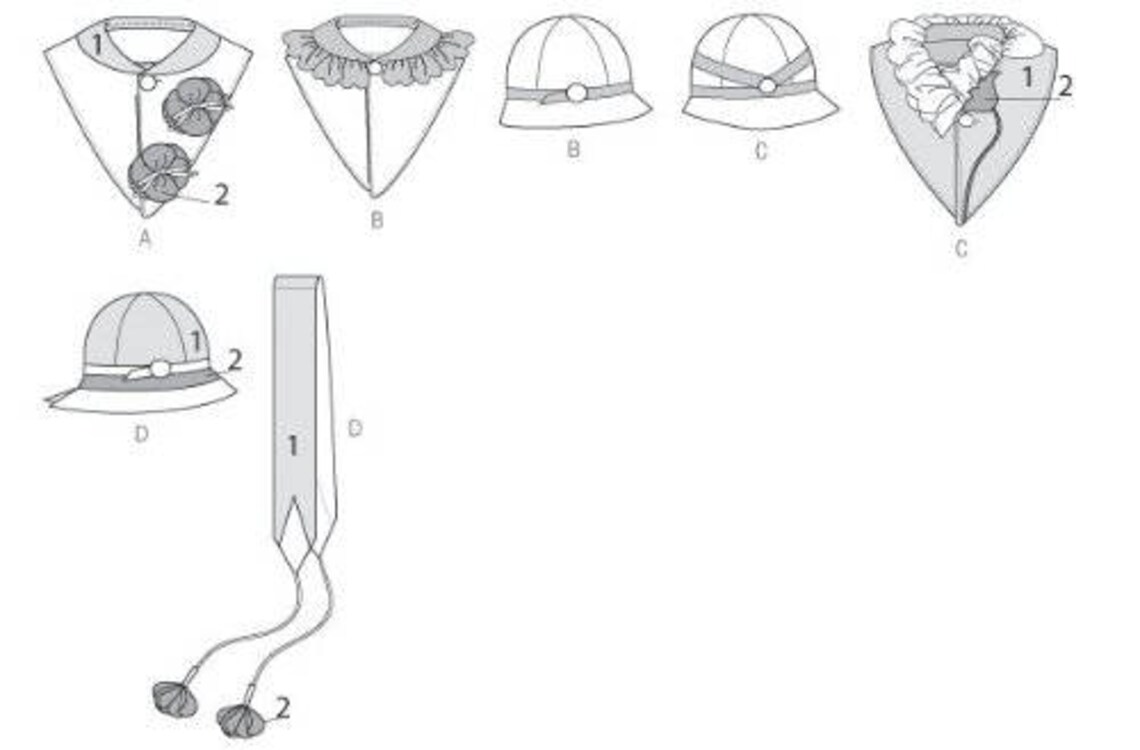 Mccall's M6852 Misses Hats and Scarf Sewing Pattern / Uncut FF - Etsy