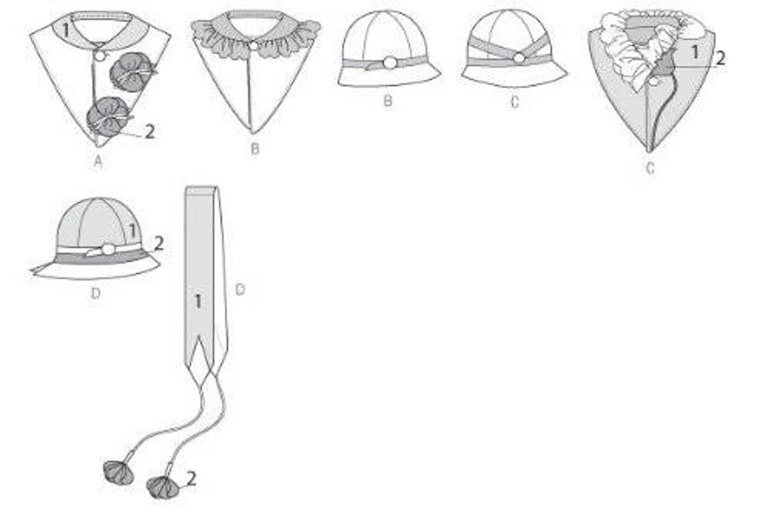 Mccall's M6852 Misses Hats and Scarf Sewing Pattern / | Etsy