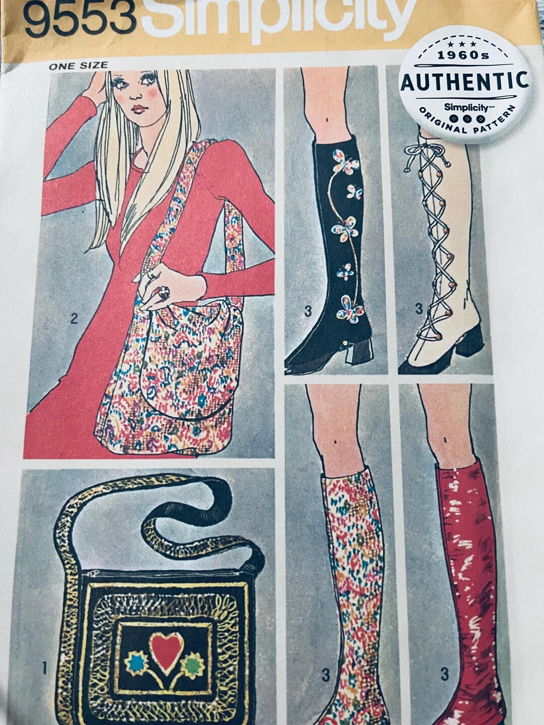 Simplicity Pattern 9553 - Spats & Two Bags/uncut FF - Etsy