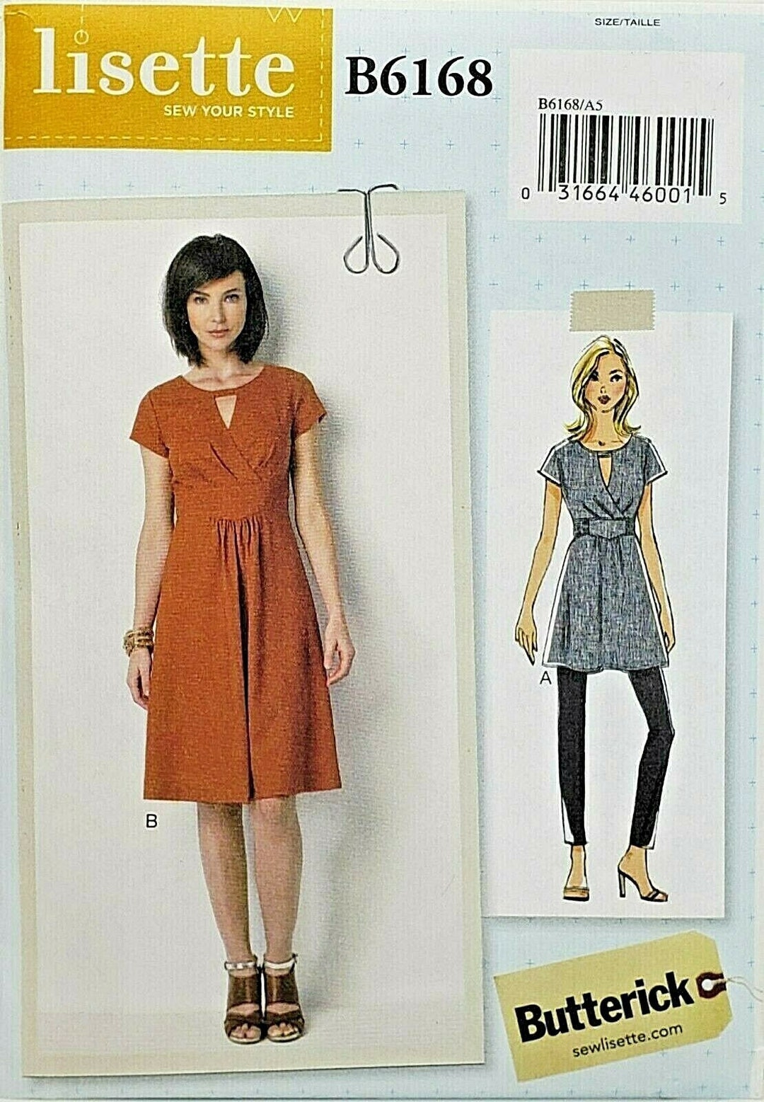 Butterick B6168 BP275 Misses Tunic and Dress Sewing Pattern Size 6-14 ...