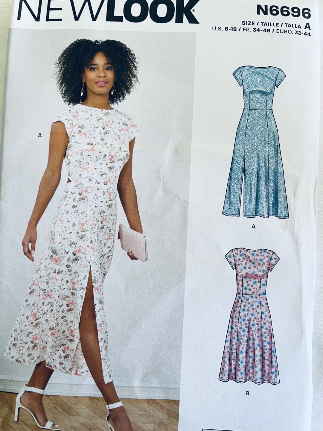 New Look N6696 - Sewing Pattern for Womens Dresses, Size 8-18, Uncut FF ...