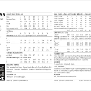 New Look Sewing Pattern N6655 Misses' Dress in Two Lengths With Sleeve ...