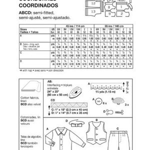 Burda Childrens Sewing Pattern 9732 - Coordinates Sizes: 6m-3 /uncut ...