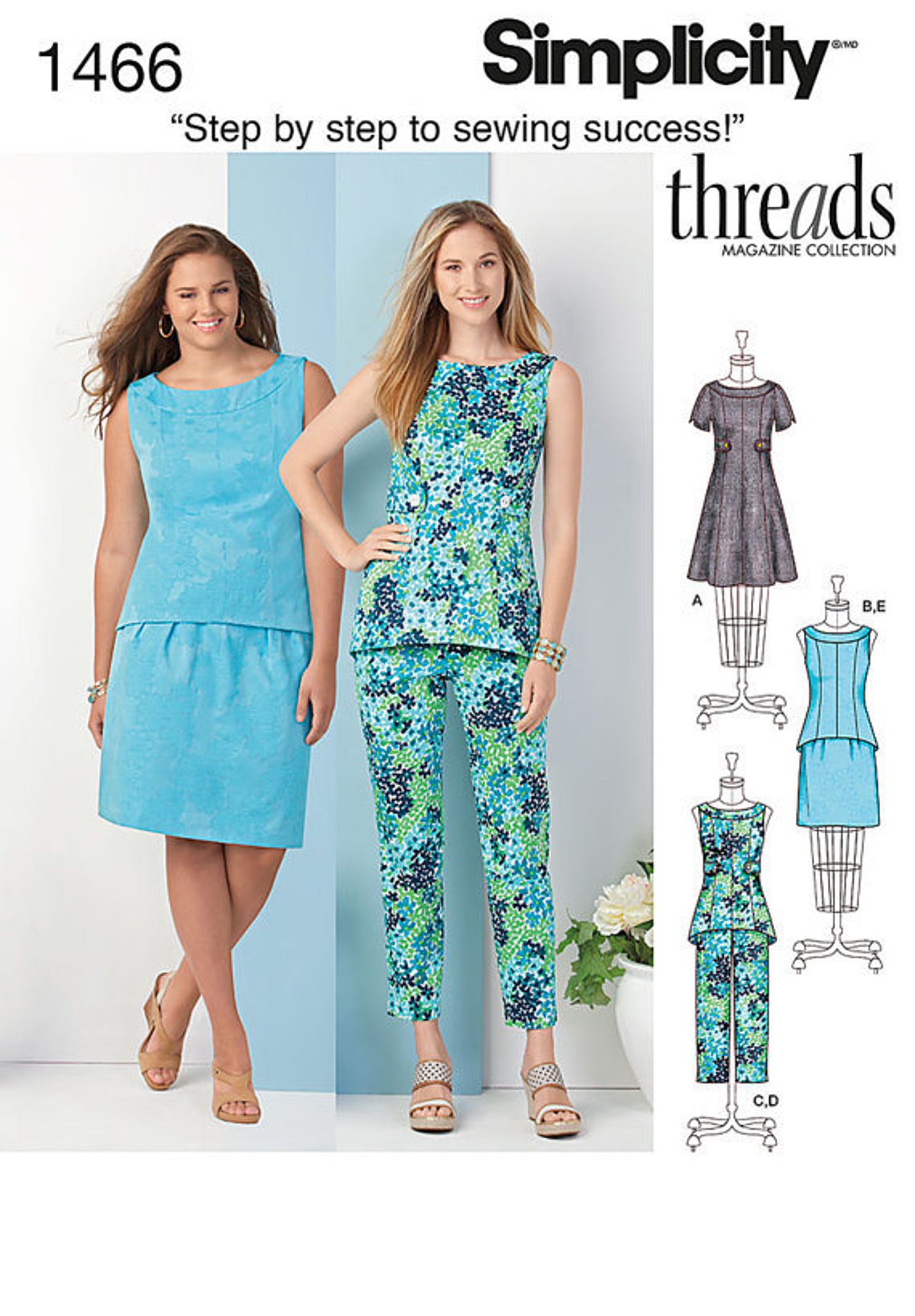 Simplicity 1466 Size 10-18 or 20W-28W Misses Women's - Etsy