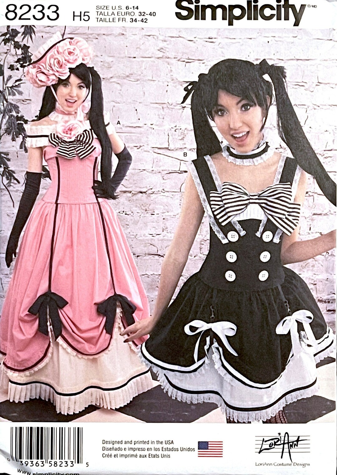 Simplicity 8233 Sewing Pattern for Misses Skirt, Top, and Corset Sewing ...