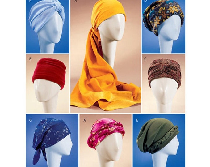 Turbans, Headwraps and Hats Sewing Pattern - Kwik Sew K4282 / Mccalls ...