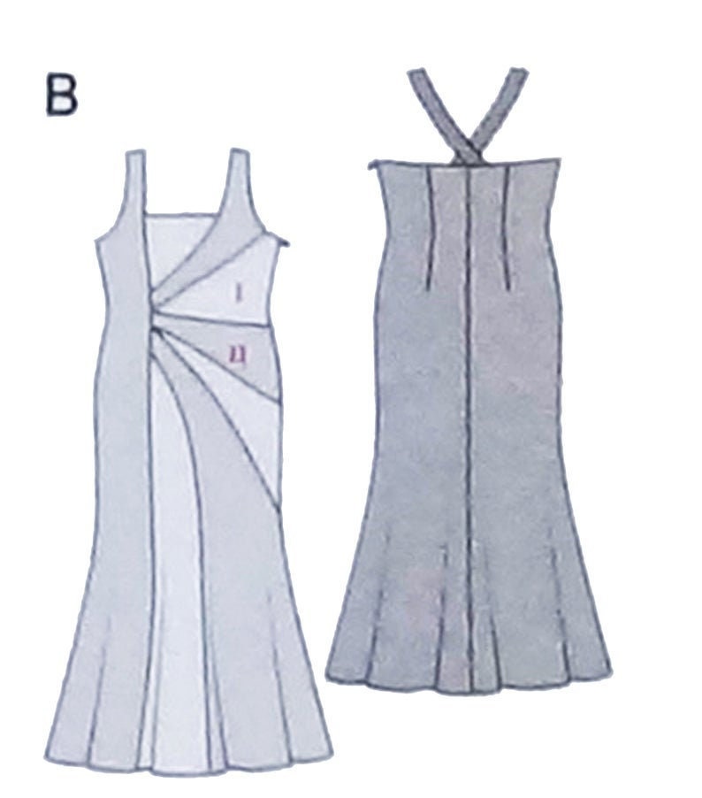 Burda 6547 Woman's Special Occasion Dresses Sewing Pattern - Etsy