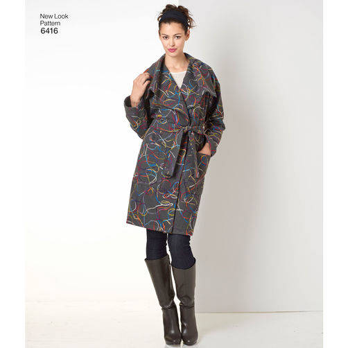New Look 6416 Misses Coat, Jacket and Vest Sewing Pattern / Uncut FF - Etsy