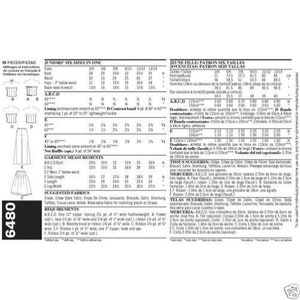 New Look 6480 Juniors Womens Strapless Top, Pants, Floor Length Skirt ...